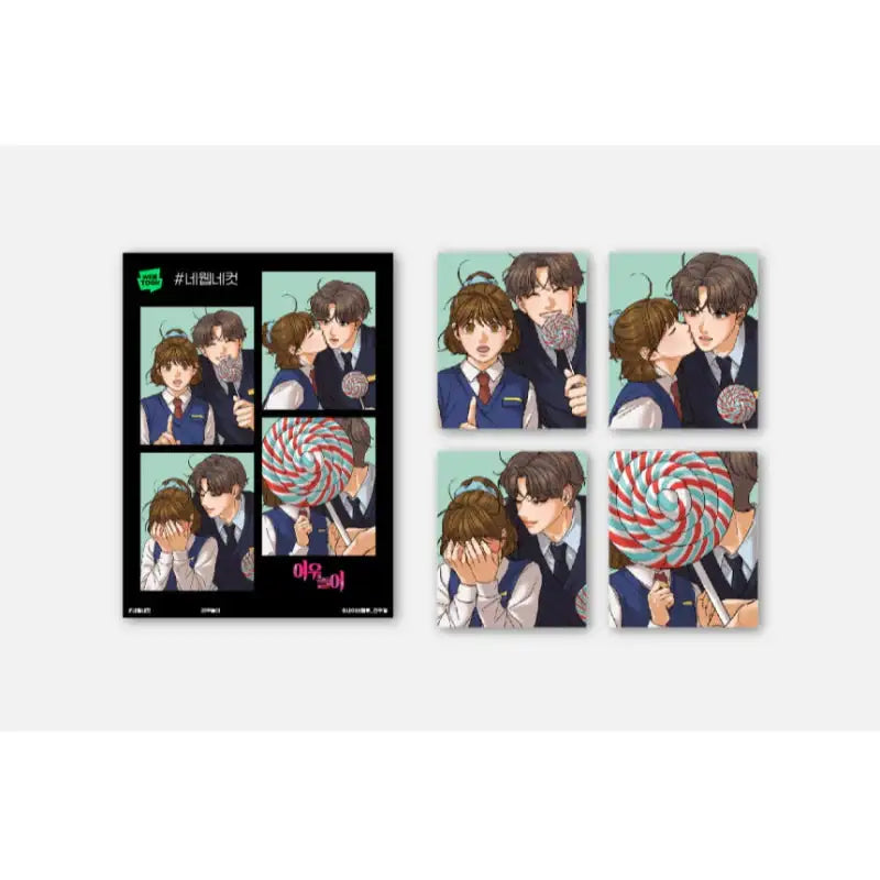 Webtoon Friends - 4 Web 4 Cut Photo Set – Harumio
