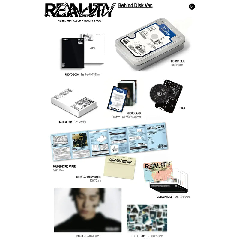 U-KNOW Yunho - Reality Show : 3rd Mini Album (Behind Disk Version ...