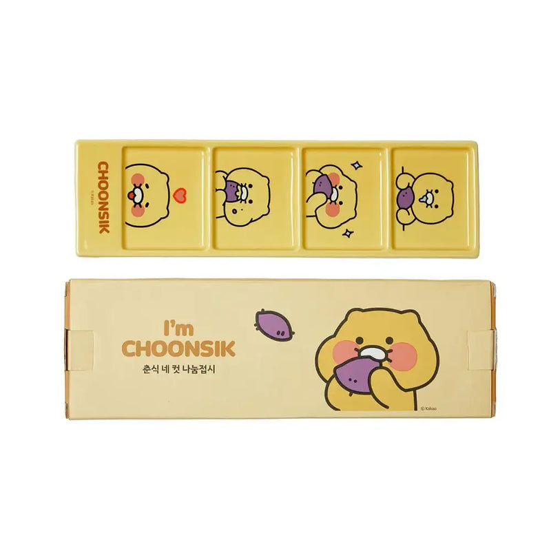 Kakao Friends - Choonsik Life Four Cup Plate – Harumio