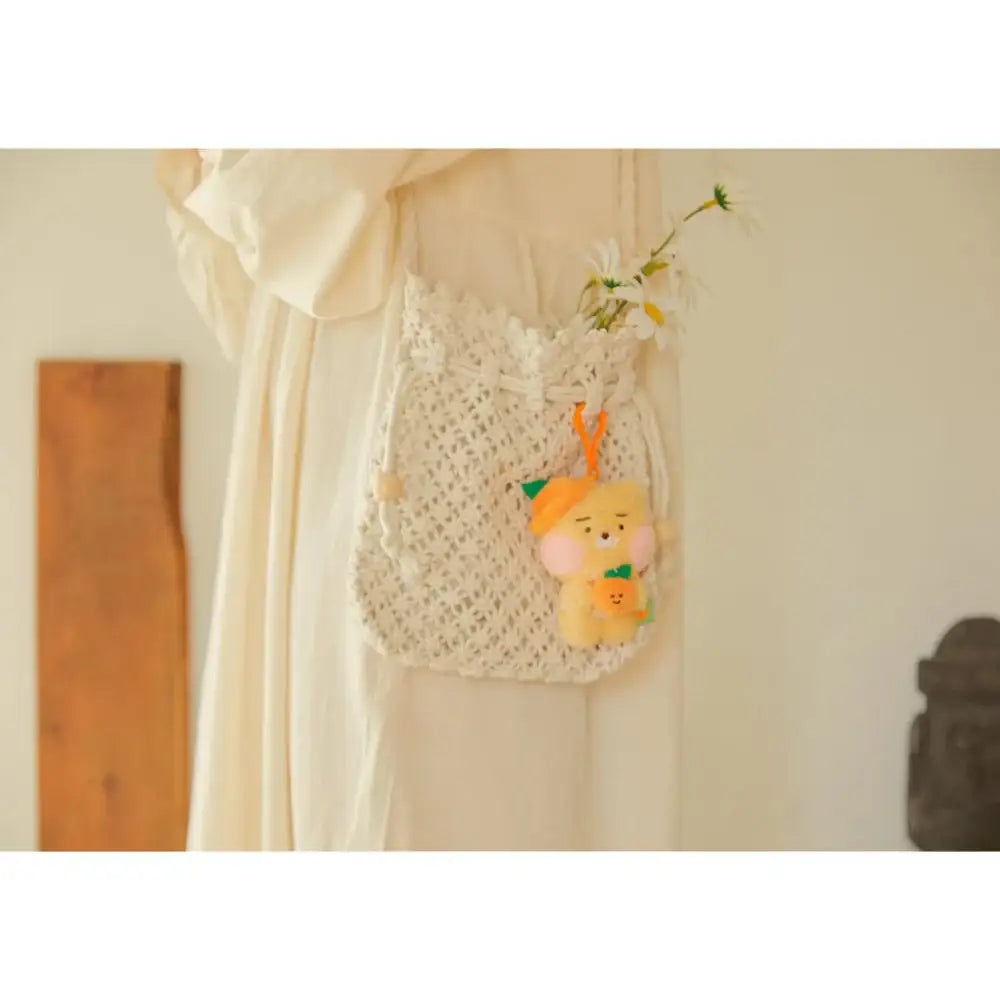 Kakao Friends - Friends in Jeju Ryan Tangerine Fossil Keyring – Harumio