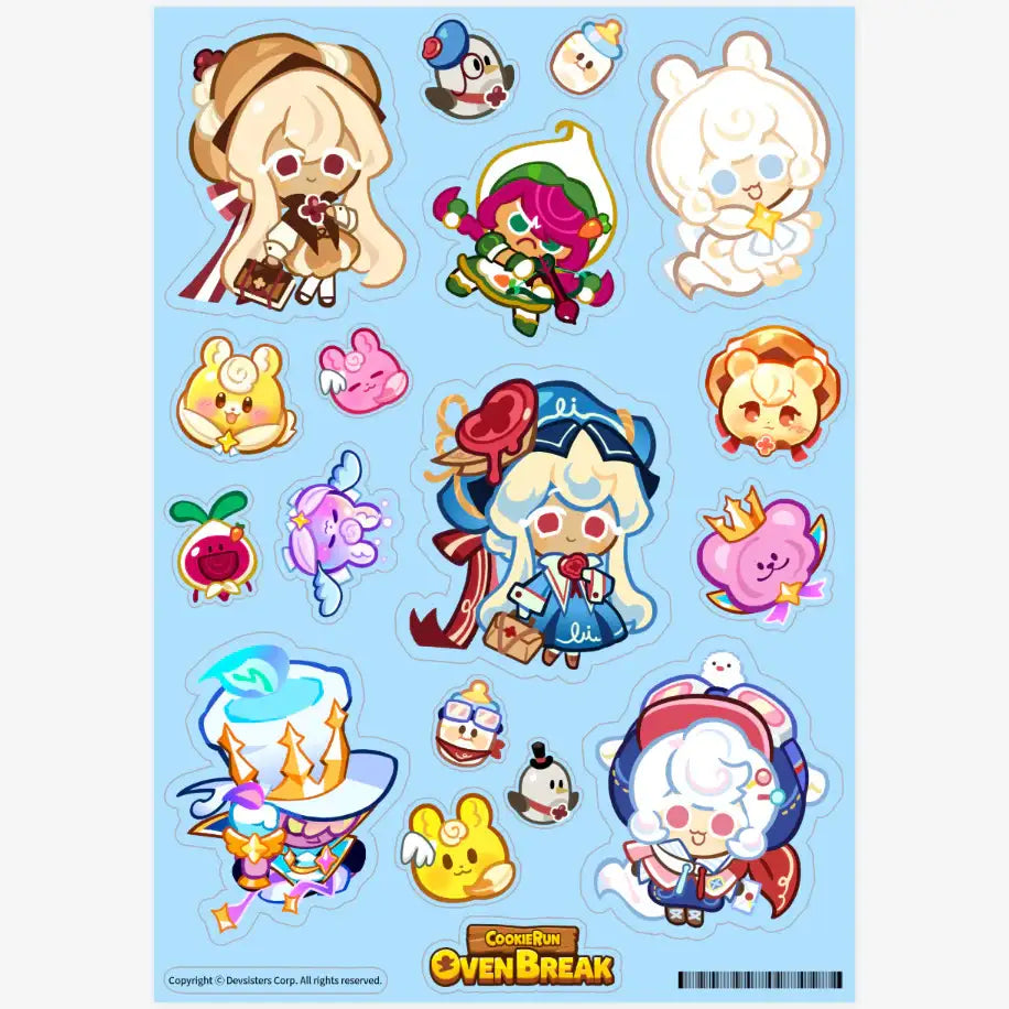 Cookie Run : Oven Break - Exciting Cuckoo Square Sticker Set – Harumio