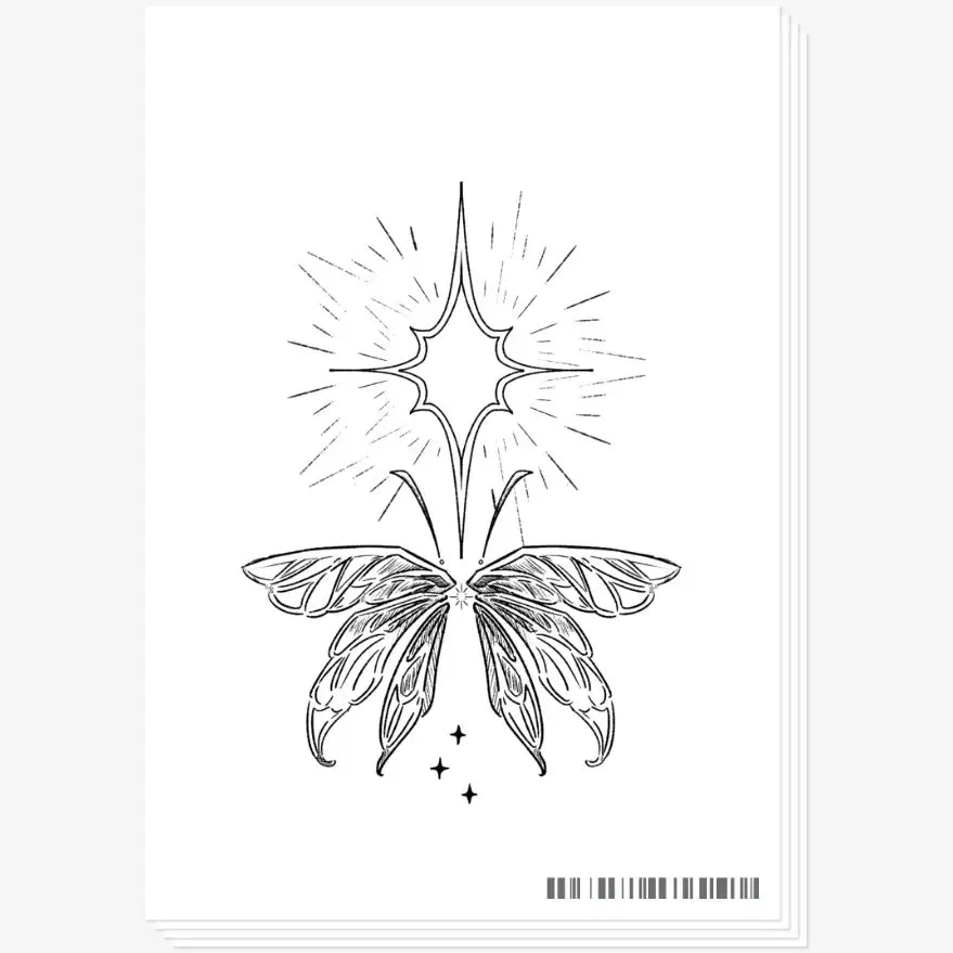 Ruby Petal - Pilot Work Tattoo Sticker Set – Harumio