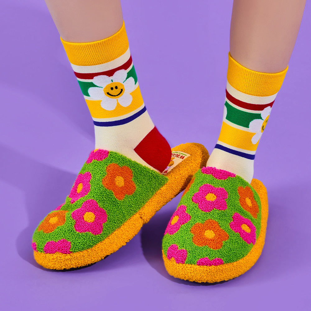 Wiggle Wiggle - Calming Turtle Terry Home Slippers – Harumio