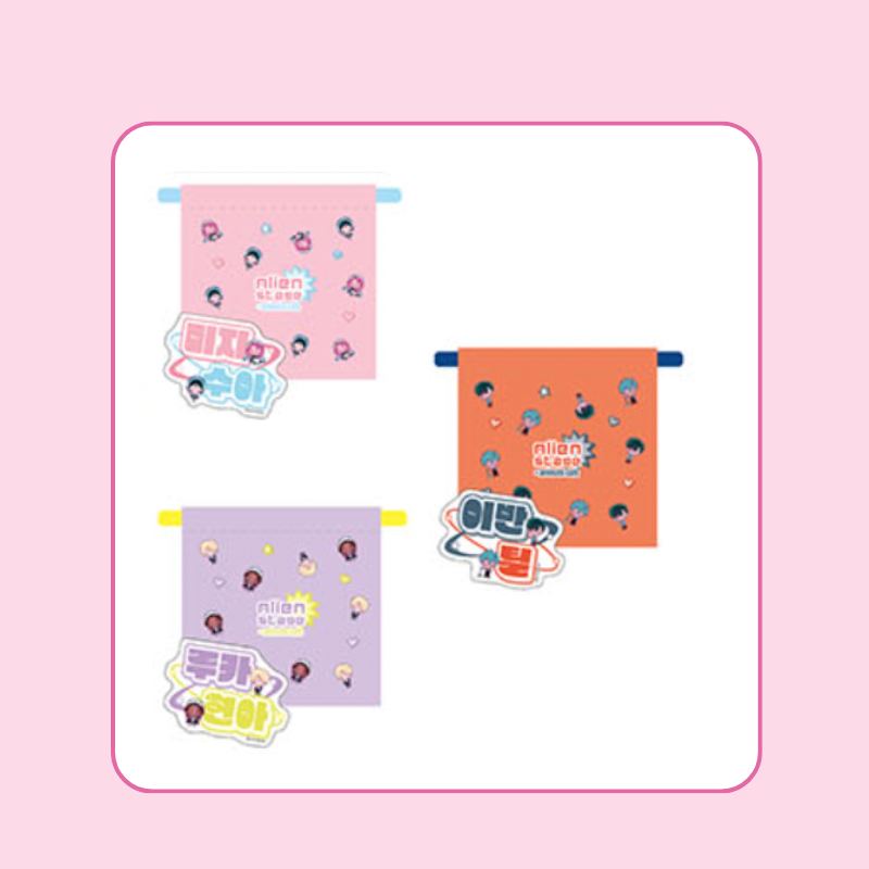 ALIEN STAGE X ANIMATE CAFE - Drawstring Bag with Badge – Harumio