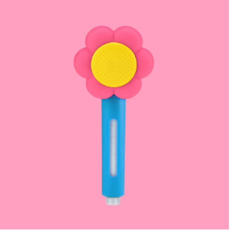 WIGGLE WIGGLE- Blooming Filter Shower Head - Pink & Blue – Harumio