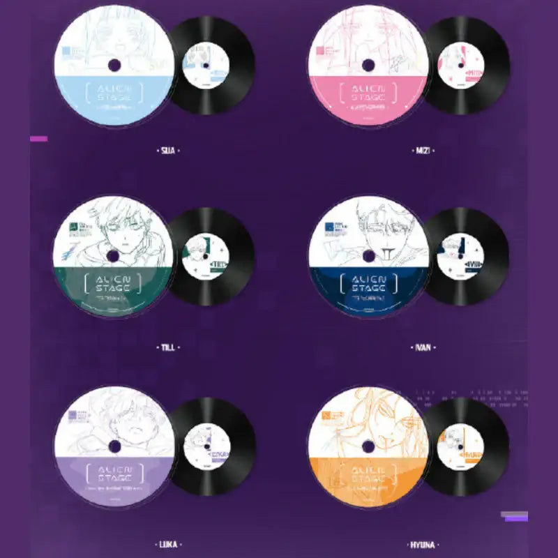 MARCHMONSTER x Alien Stage - Character CD Coaster Set (6 Types) – Harumio