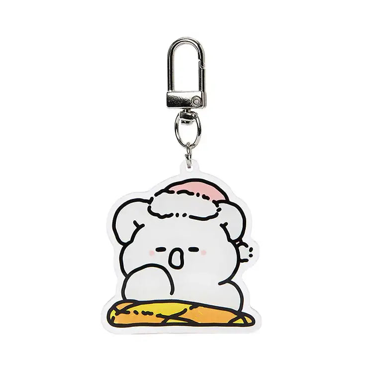 Kakao Friends - Cute Bear Yawning Acrylic Keyring – Harumio