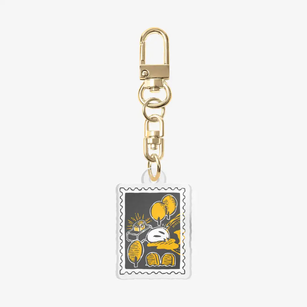 Liquid Shadow Studio - Stamp Quest for Gold Acrylic Keyring – Harumio