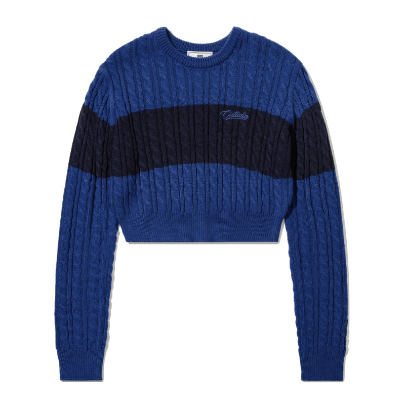 O!Oi x NewJeans - Wavy Logo Crop Knit – Harumio