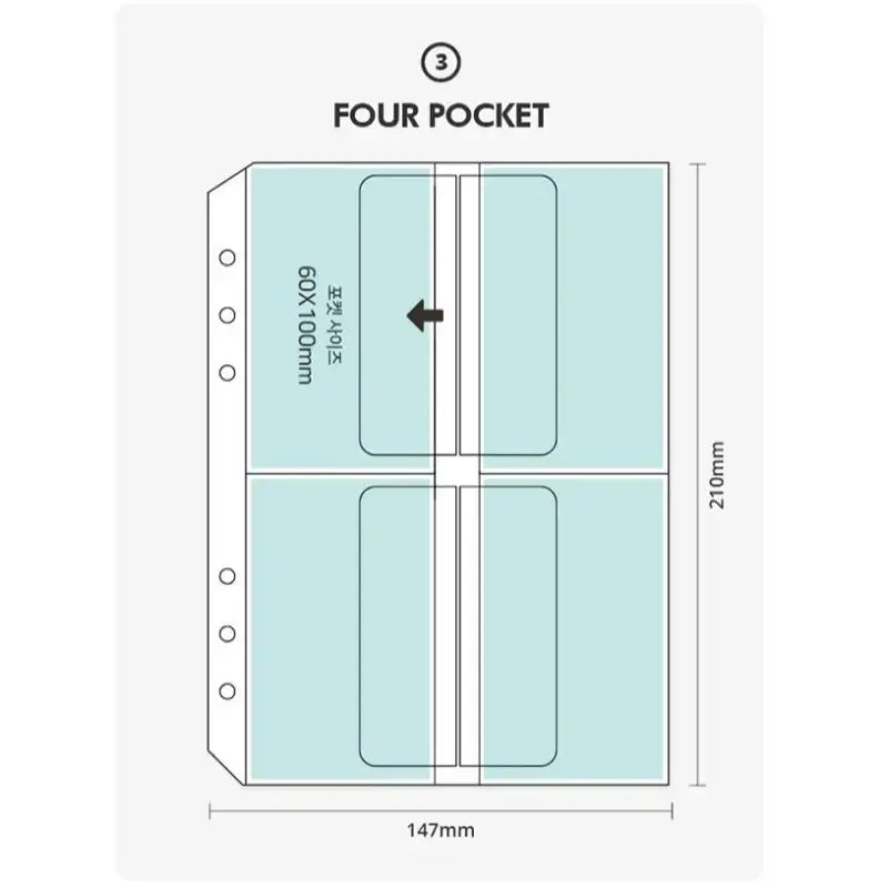 Second Mansion x 10x10 - 6 Hole Binder Transparent Inlay – Harumio