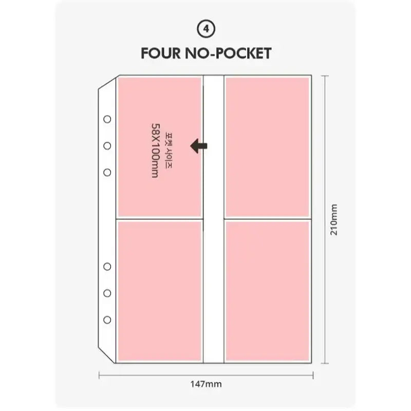 Second Mansion x 10x10 - 6 Hole Binder Transparent Inlay – Harumio
