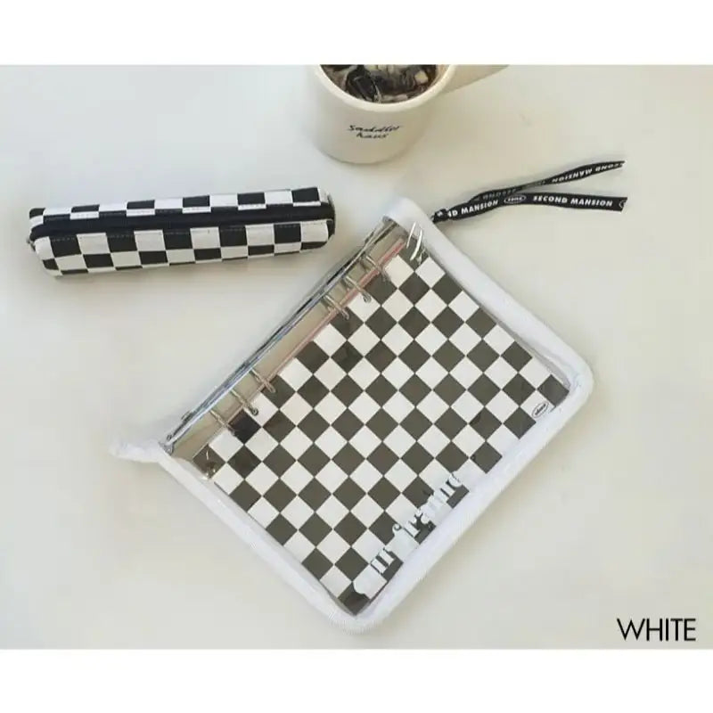 Second Mansion x 10x10 - A5 6 hole checkerboard grid notebook binder b ...