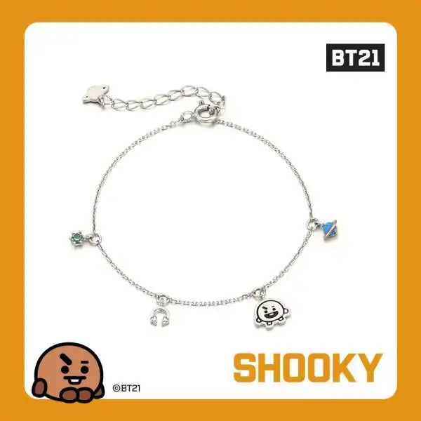 BT21 x OST - Shooky Silver Bracelet – Harumio