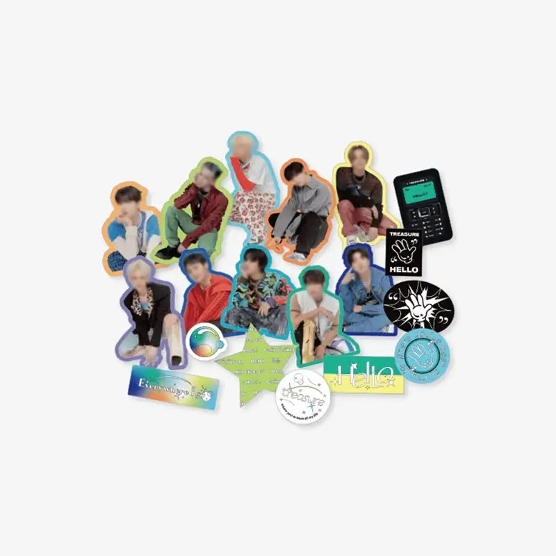 TREASURE - HELLO - Sticker Pack – Harumio