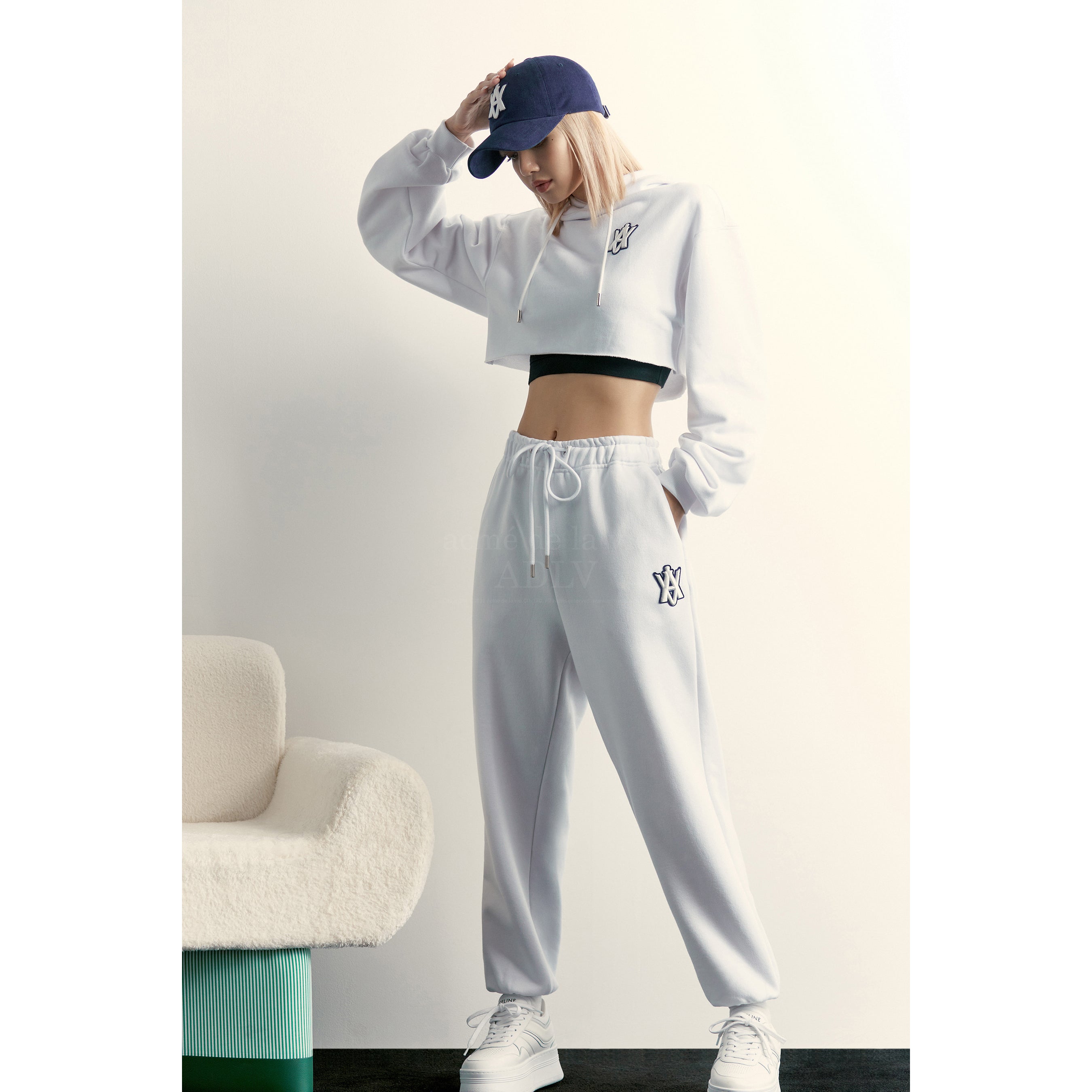 ADLV x Lisa - A Logo Emblem Patch Training Pants – Harumio