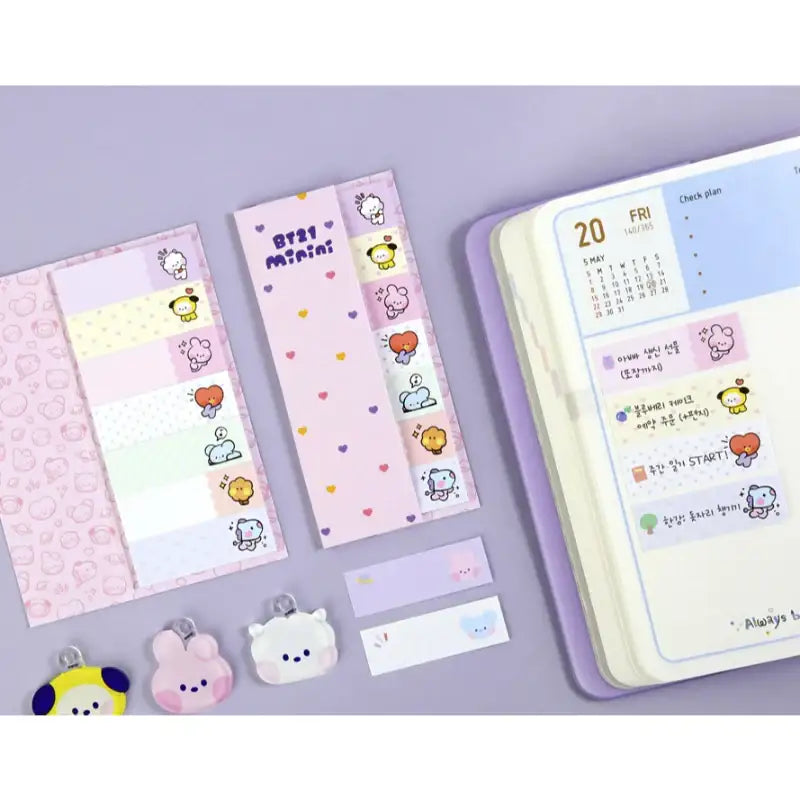 Monopoly x BT21 - Minini Sticky Index – Harumio
