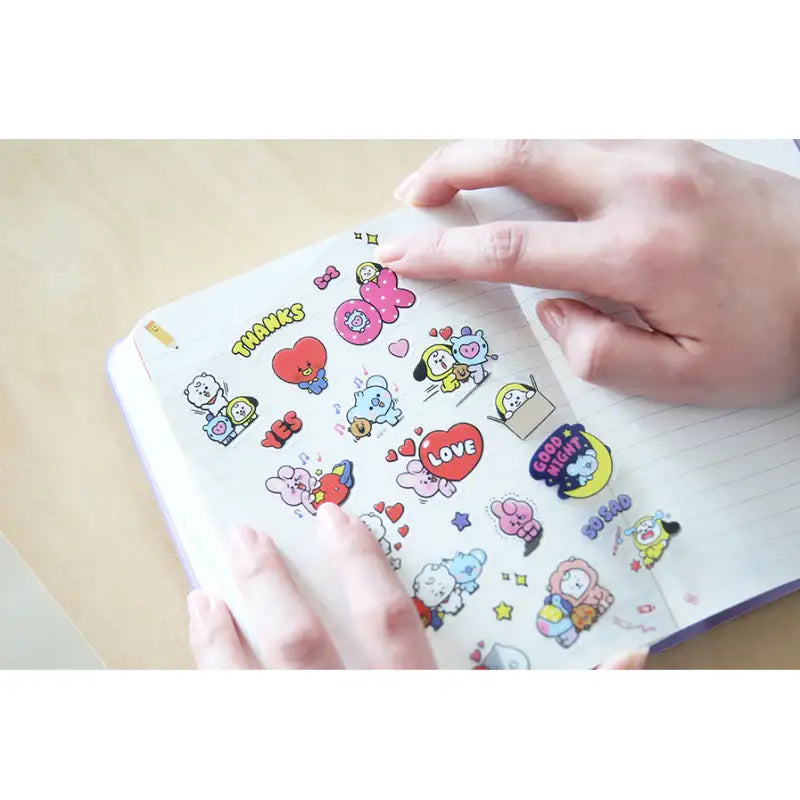 Monopoly x BT21 - Clear Sticker - Everyday – Harumio