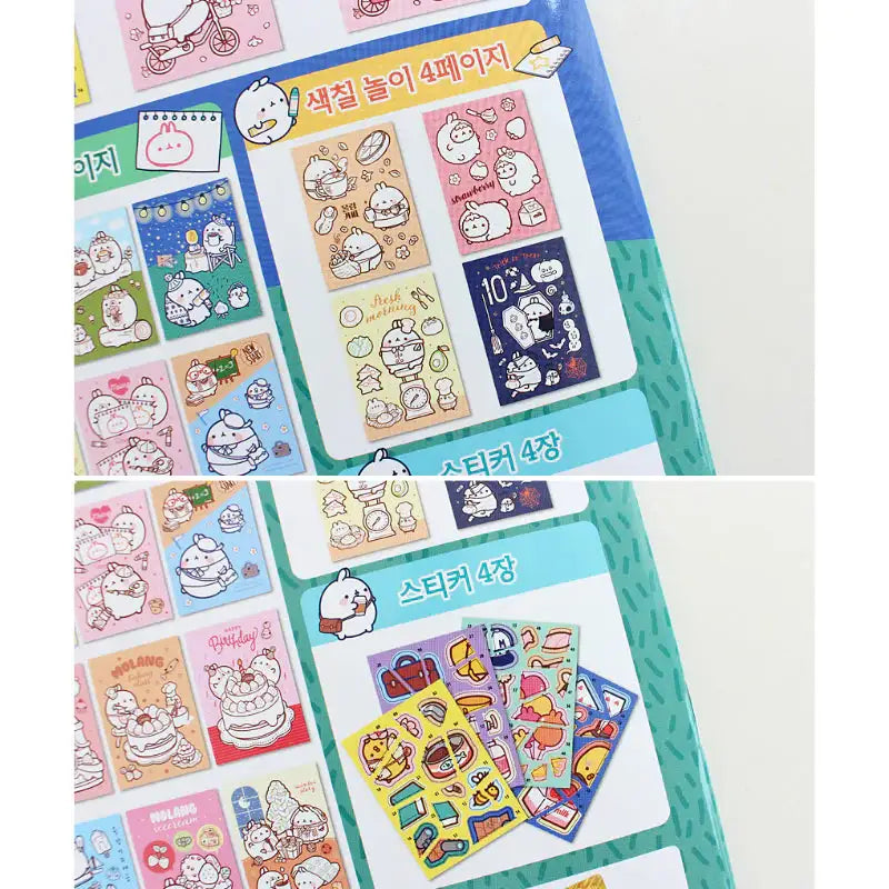 Molang - Coloring & Sticker Book – Harumio
